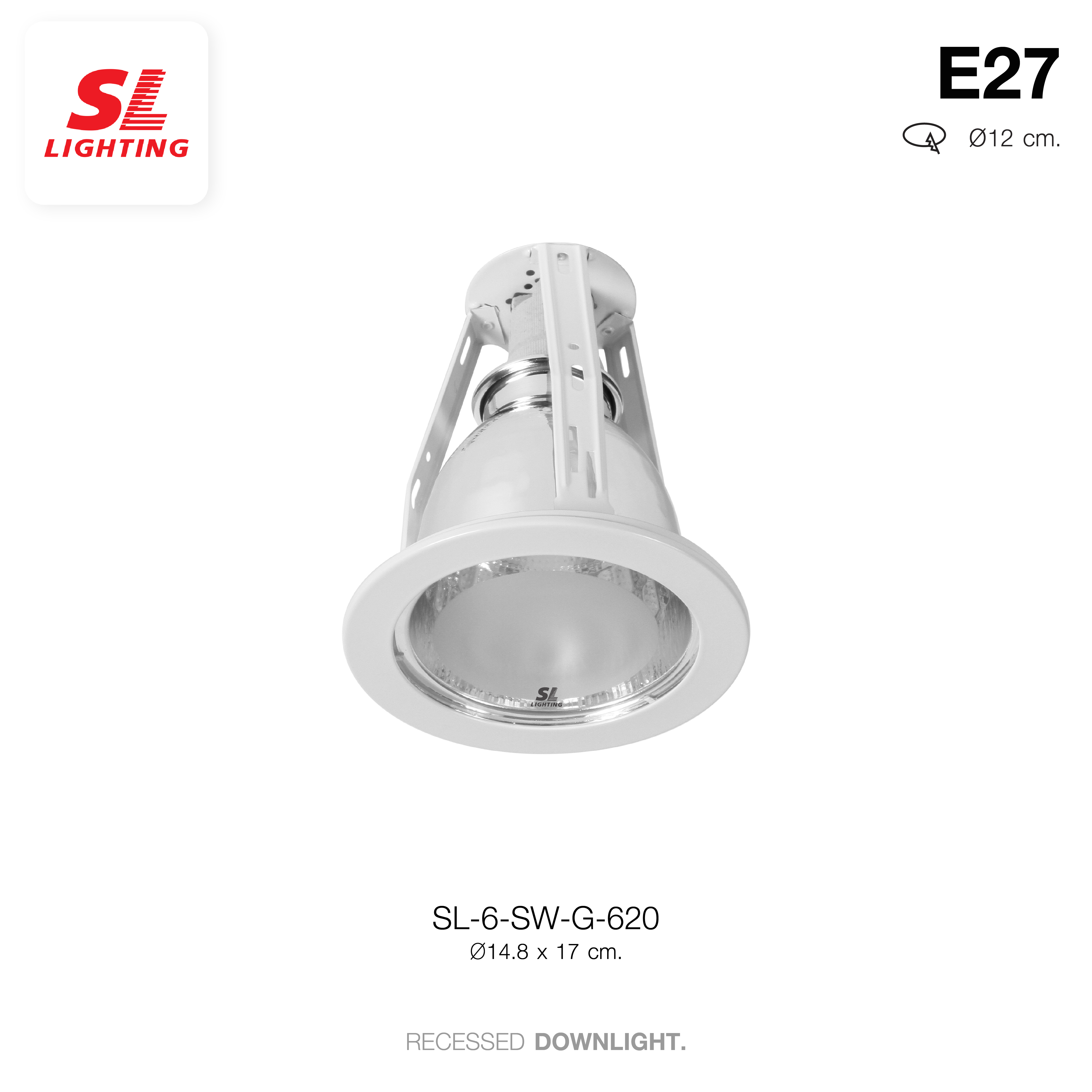 SL LIGHTING | LED Recessed Downlight ดาวน์ไลท์ฝังฝ้าแอลอีดี มี 9W, 12W ...