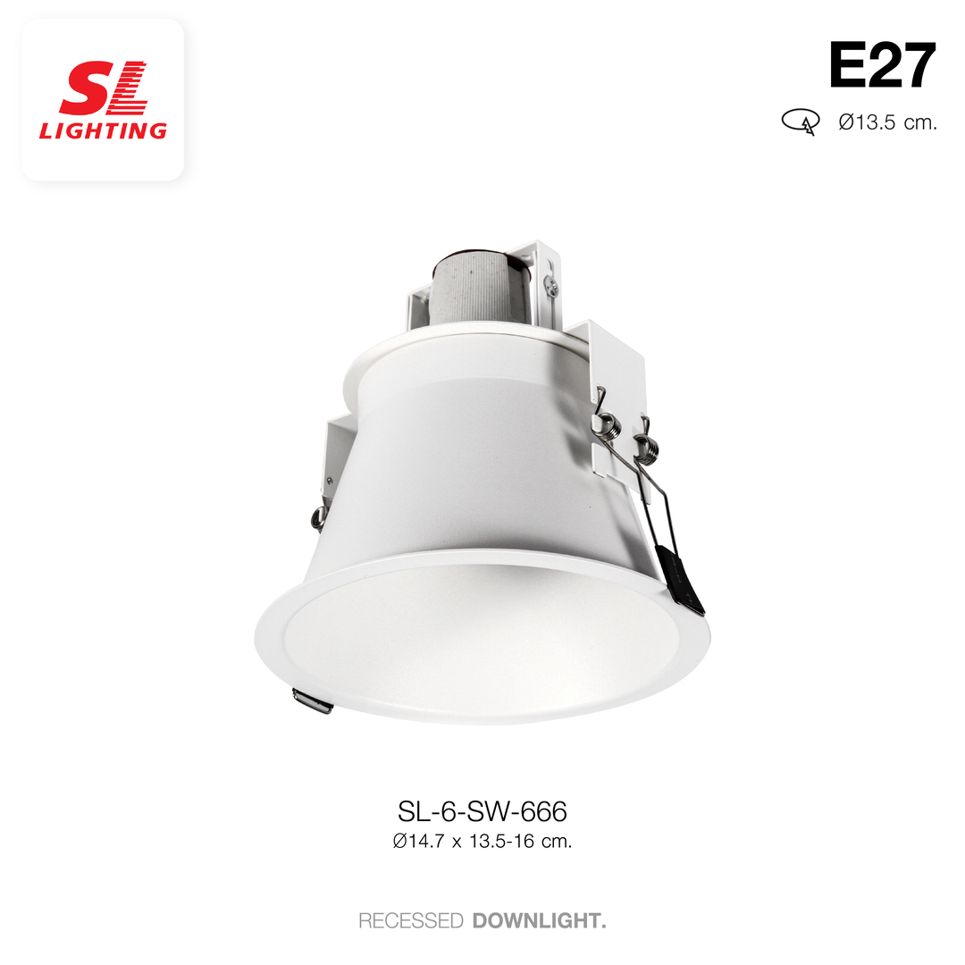 SL LIGHTING | Recessed Downlight โคมไฟดาวน์ไลท์ฝังฝ้า PAR30 ขั้ว E27 ...
