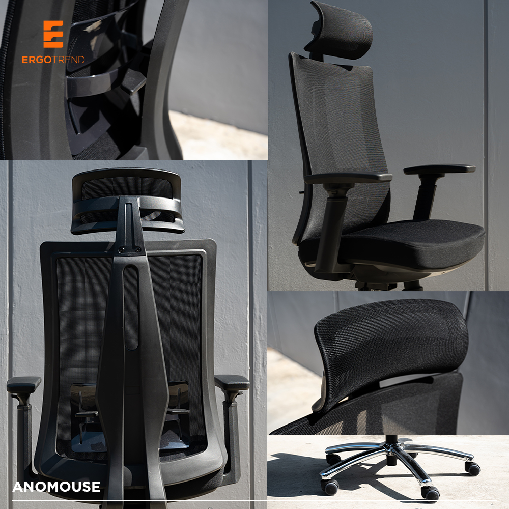 Ergotrend เก้าอี้เพื่อสุขภาพเออร์โกเทรน รุ่น Anomous Black - บริษัท เอ็มพีซินเนอร์จี จำกัด ...