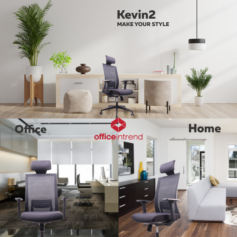 Officeintrend เก้าอี้สำนักงาน รุ่น Kevin2 สีดำ black - บริษัท เอ็มพีซินเนอร์จี จำกัด - ThaiPick