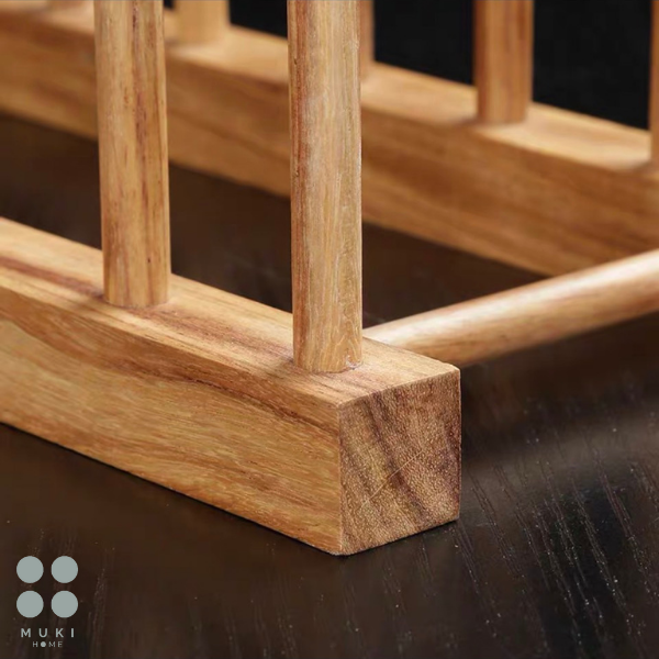 MUKI HOME ที่คว่ำจาน ที่วางจาน ที่คว่ำแก้ว ที่วางหนังสือ แท่งไม้วางของ ...