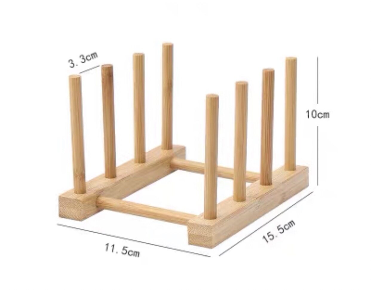 MUKI HOME ที่คว่ำจาน ที่วางจาน ที่คว่ำแก้ว ที่วางหนังสือ แท่งไม้วางของ ...