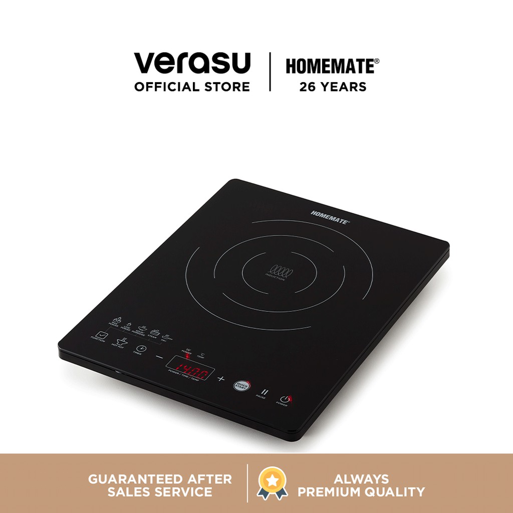 HOMEMATE เตาแม่เหล็กไฟฟ้า รุ่น HOM-120113 VERASU 2,100 วัตต์ สีดำ ...