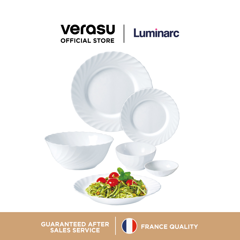 LUMINARC ชุดจาน Trianon สีขาว จำนวน 12 ชิ้น รุ่น ARC-Q6383 ARC-Q6383 - บริษัท วีรสุ รีเทล จำกัด ...