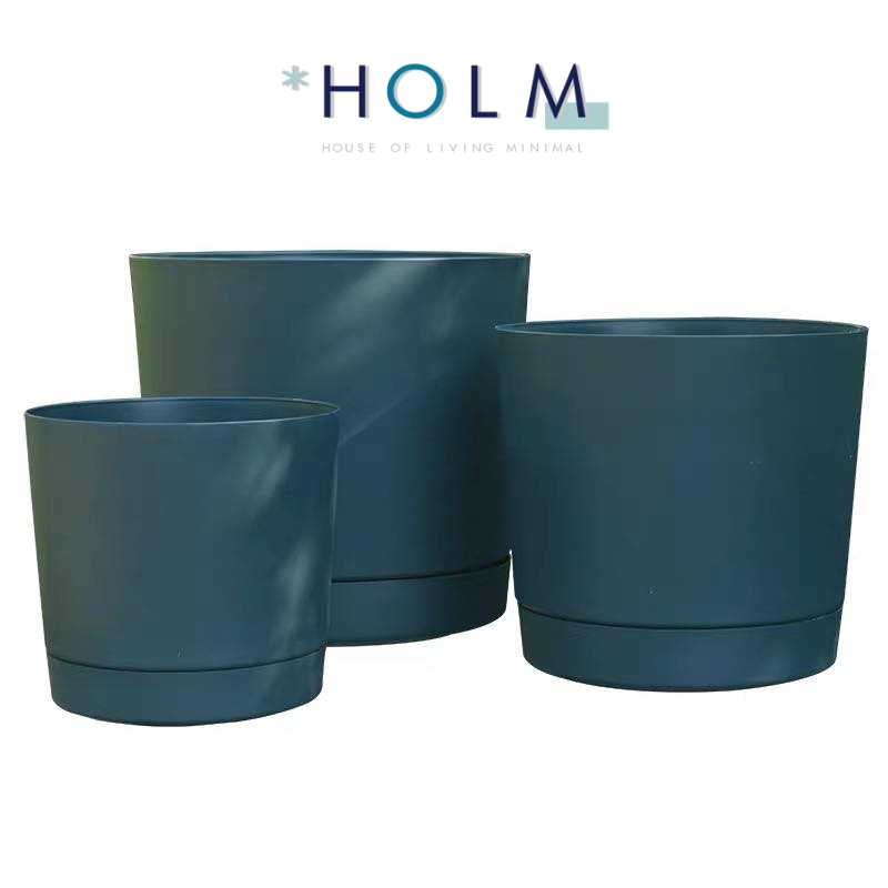 HOLM Plant Pot DARK BLUE 10 นิ้ว - ThaiPick