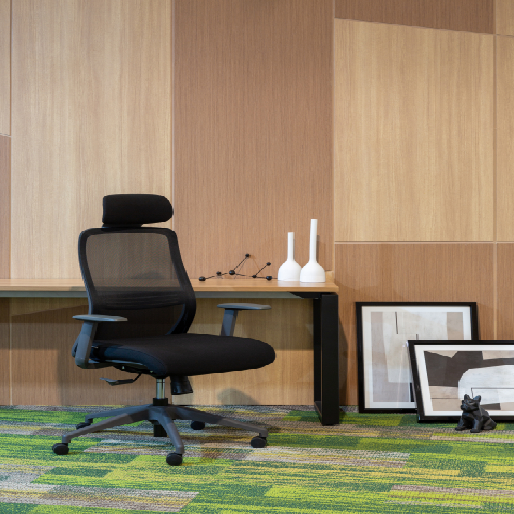 Modernform เก้าอี้สำนักงาน เก้าอี้ทำงาน เก้าอี้ออฟฟิศ รุ่น ERA-L พนักพิงสูง สีดำ Black - บริษัท ...