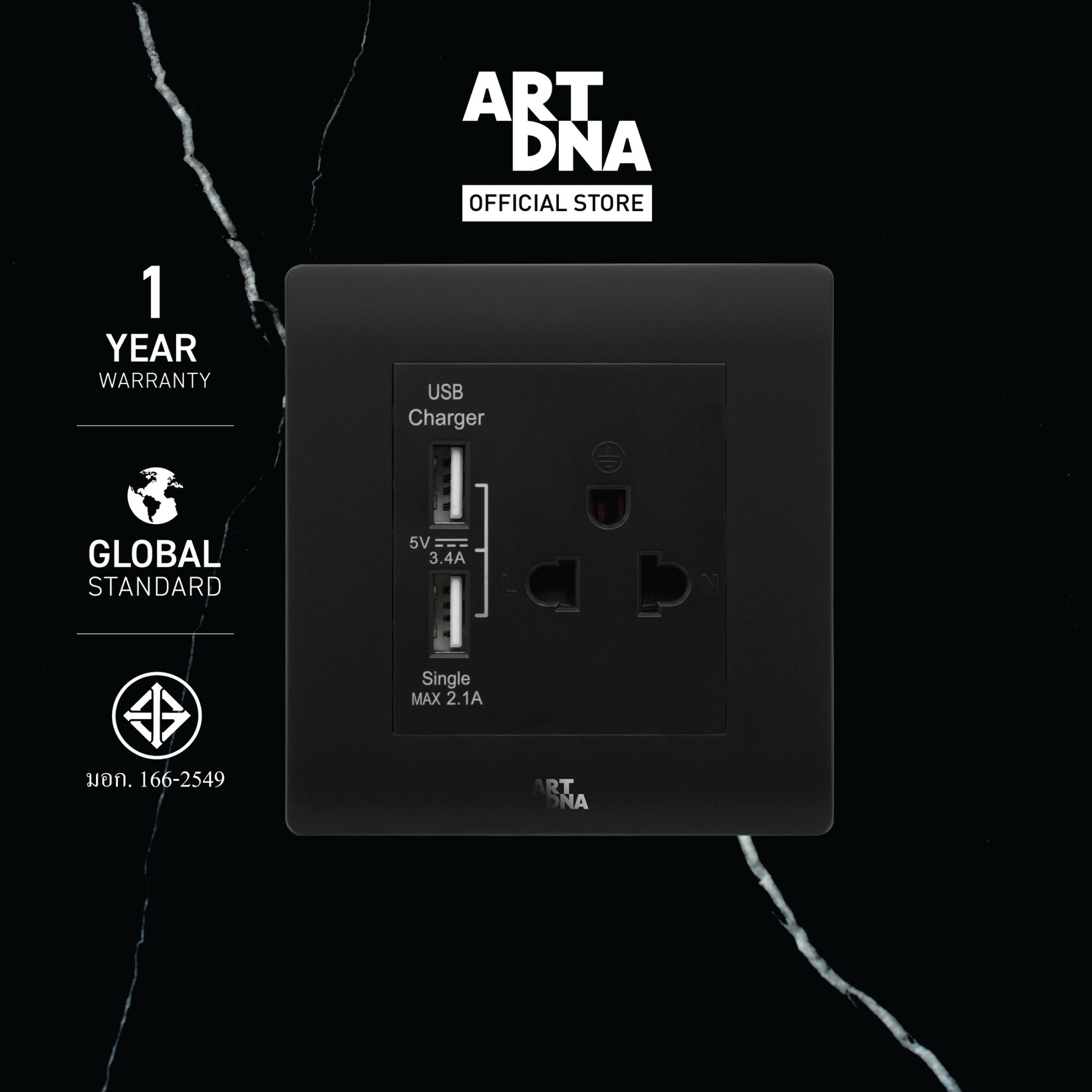 ARTDNA Clearance Sale 30% Super Save Sale Euro & American Socket With 2 ...