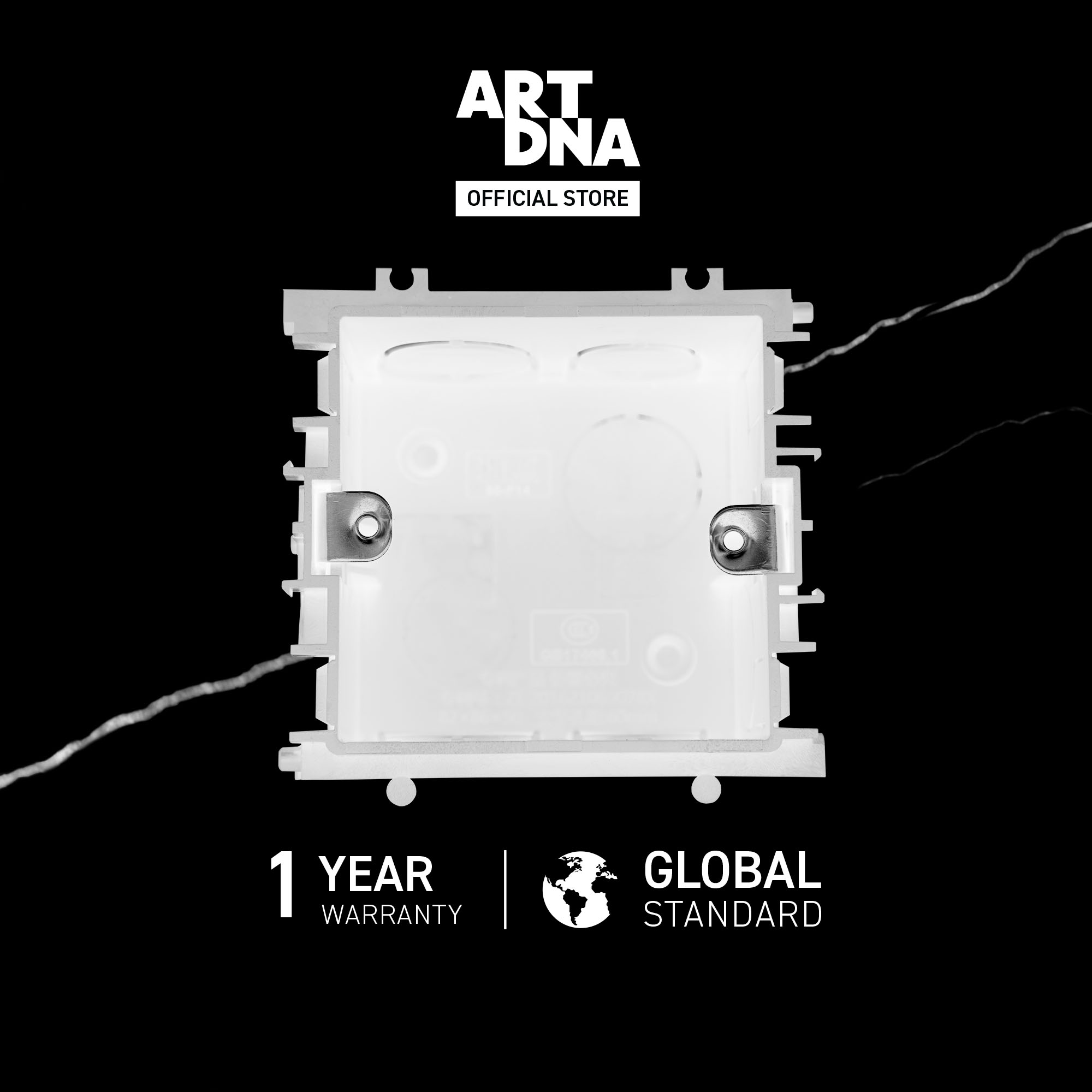 ART DNA Socket & Switch ปลั๊ก+สวิตซ์ควบคุม รุ่น A77 3 Pin สีดำ โมเดิร์น ...