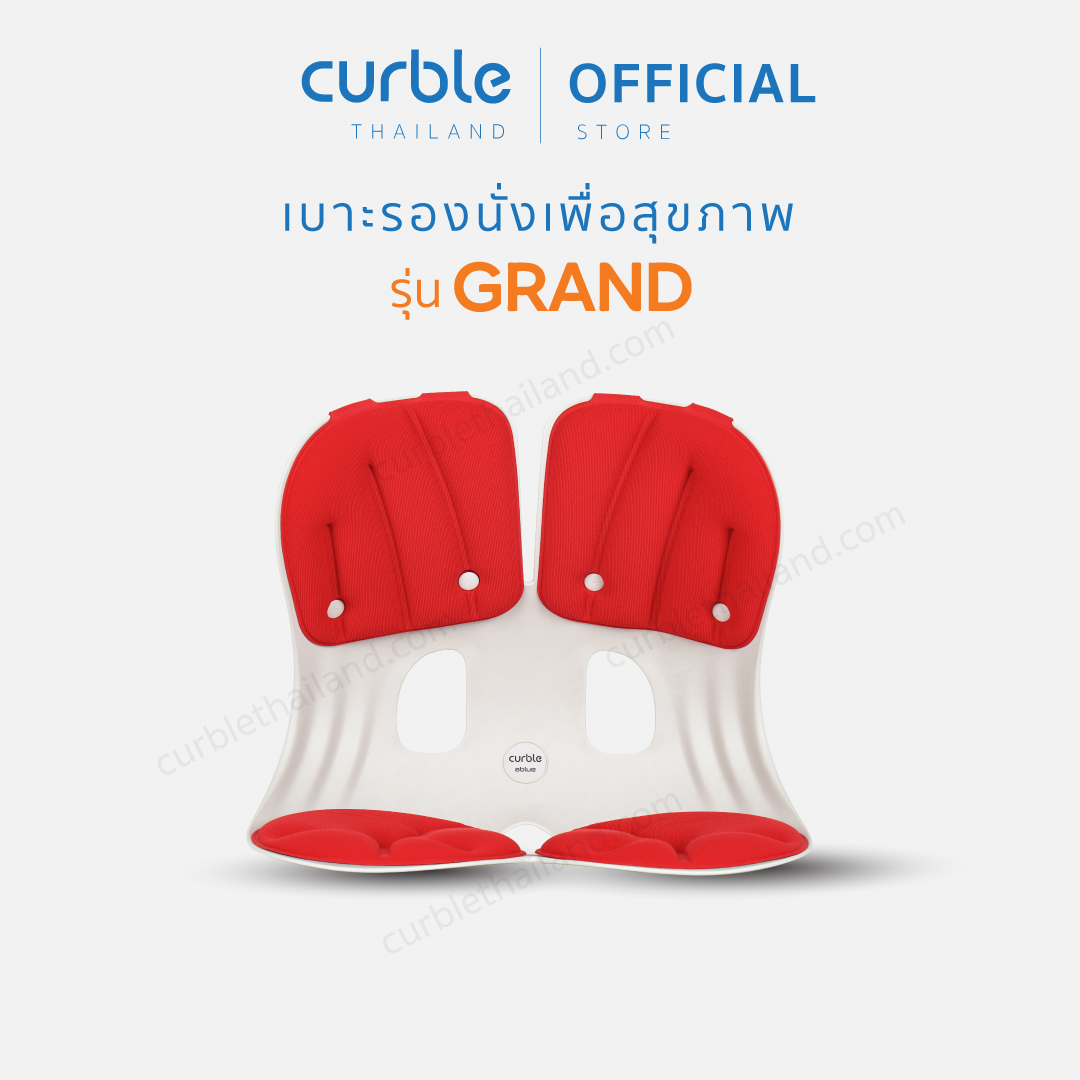 Curble Chair (Curble Grand) เบาะรองนั่ง เพื่อสุขภาพ สีแดง - บริษัท ...