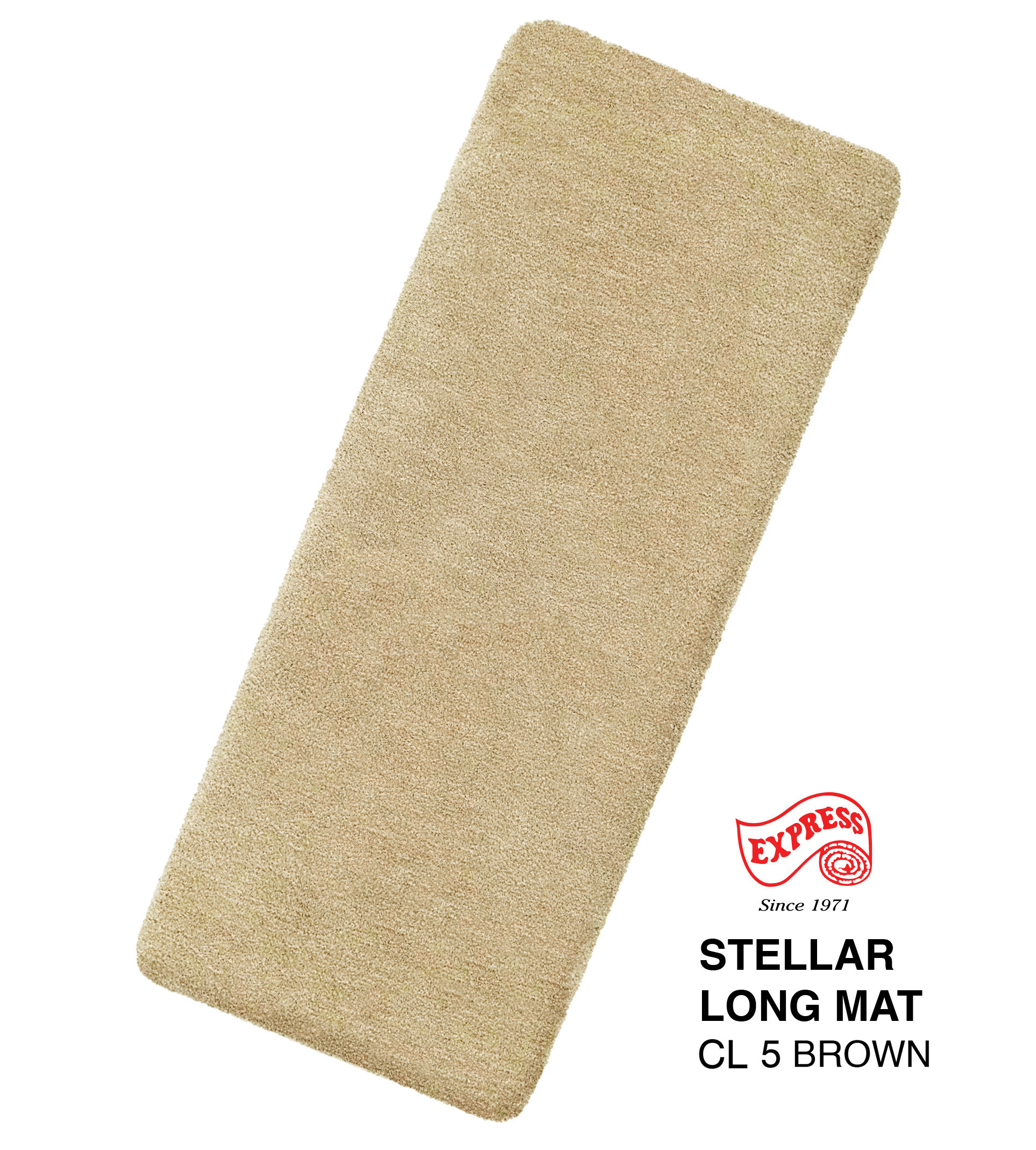 Express Carpet พรมเช็ดเท้าหน้าเตียง รุ่นสเตลล่า(STELLAR) CL 5 น้ำตาล 0 ...
