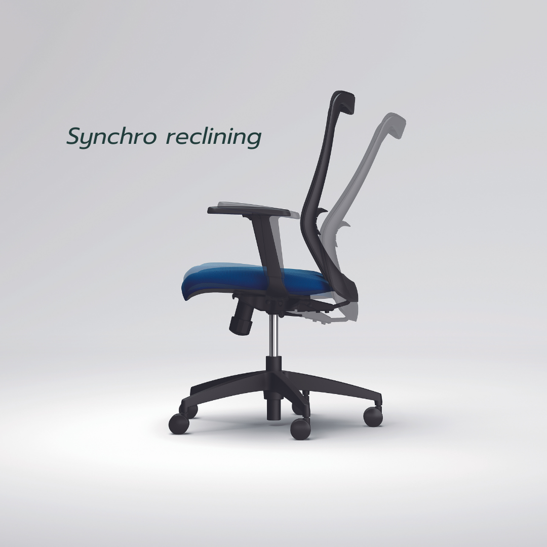 OKAMURA เก้าอี้รุ่น RIN CHAIR FIXED SEAT3D ARMREST EXTRA COLOR RED ...