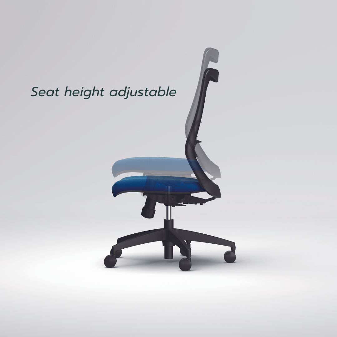 OKAMURA เก้าอี้รุ่น RIN CHAIR FIXED SEAT3D ARMREST EXTRA COLOR RED ...