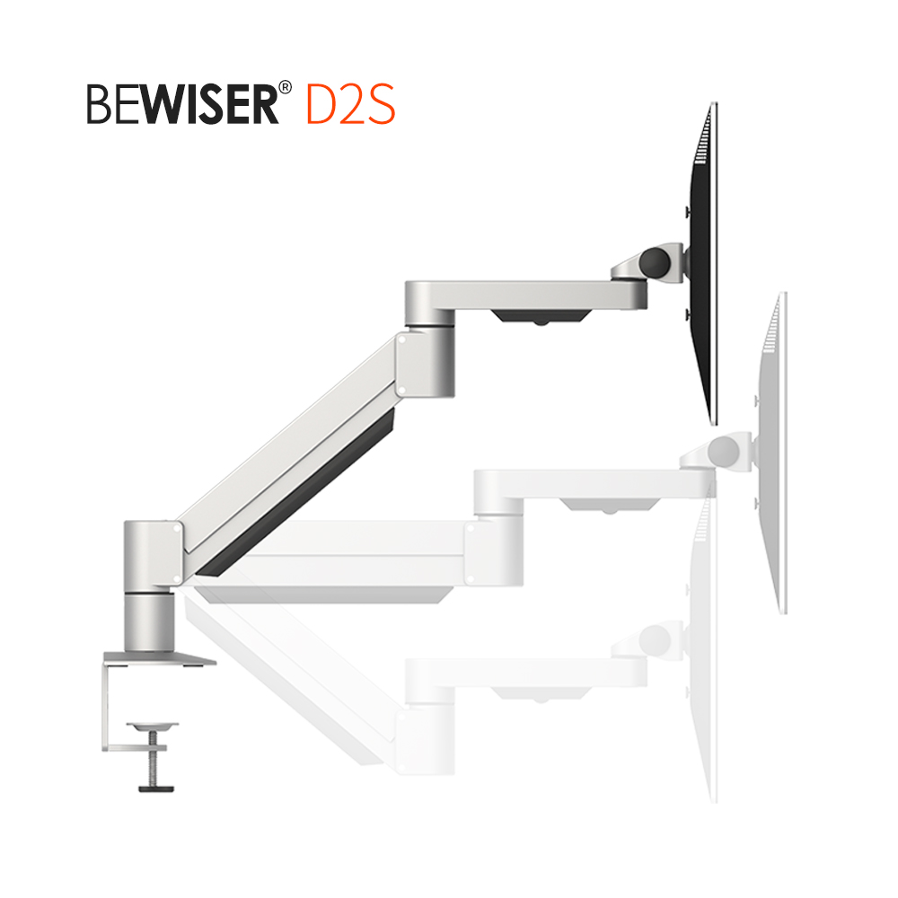 Homu Craft ขาตั้งจอมอนิเตอร์ Bewiser D2S สีเงิน - ThaiPick