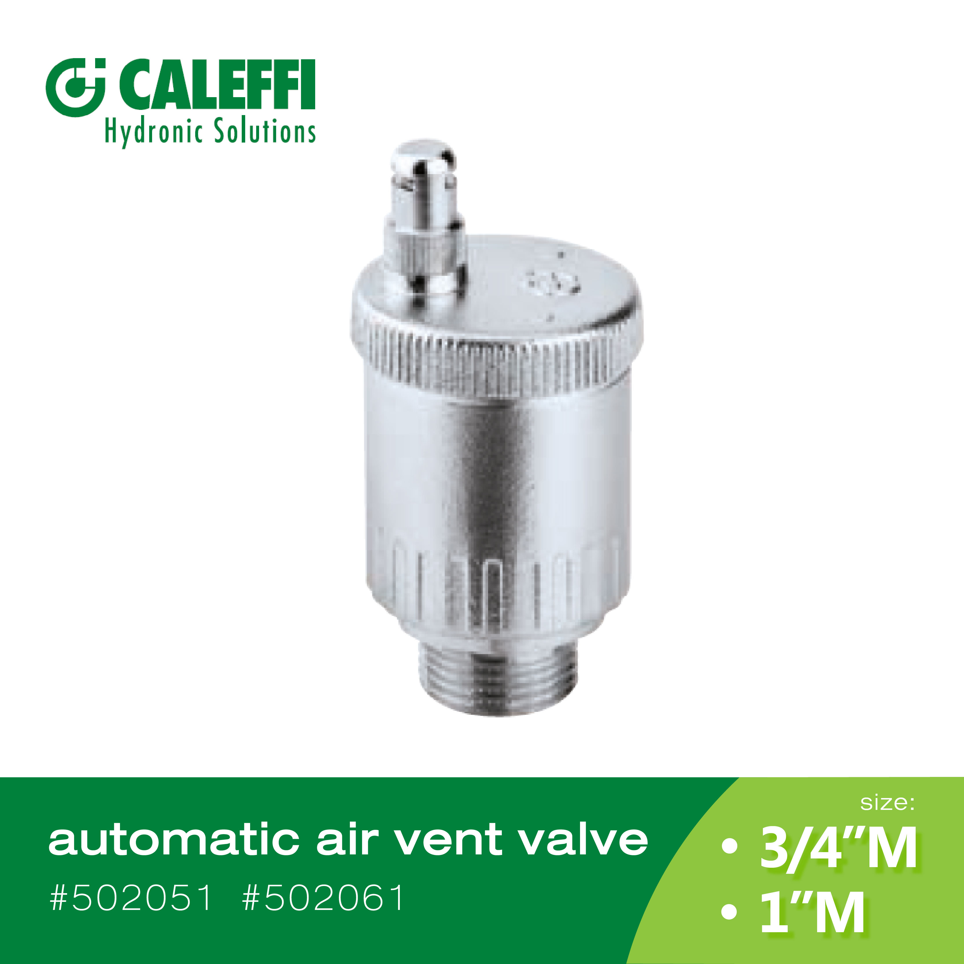 Automatic Air Vent วาล์วระบายอากาศอัตโนมัติ 3/4“ Automatic Air Vent ทองเหลืองชุบโครเมี่ยม ...