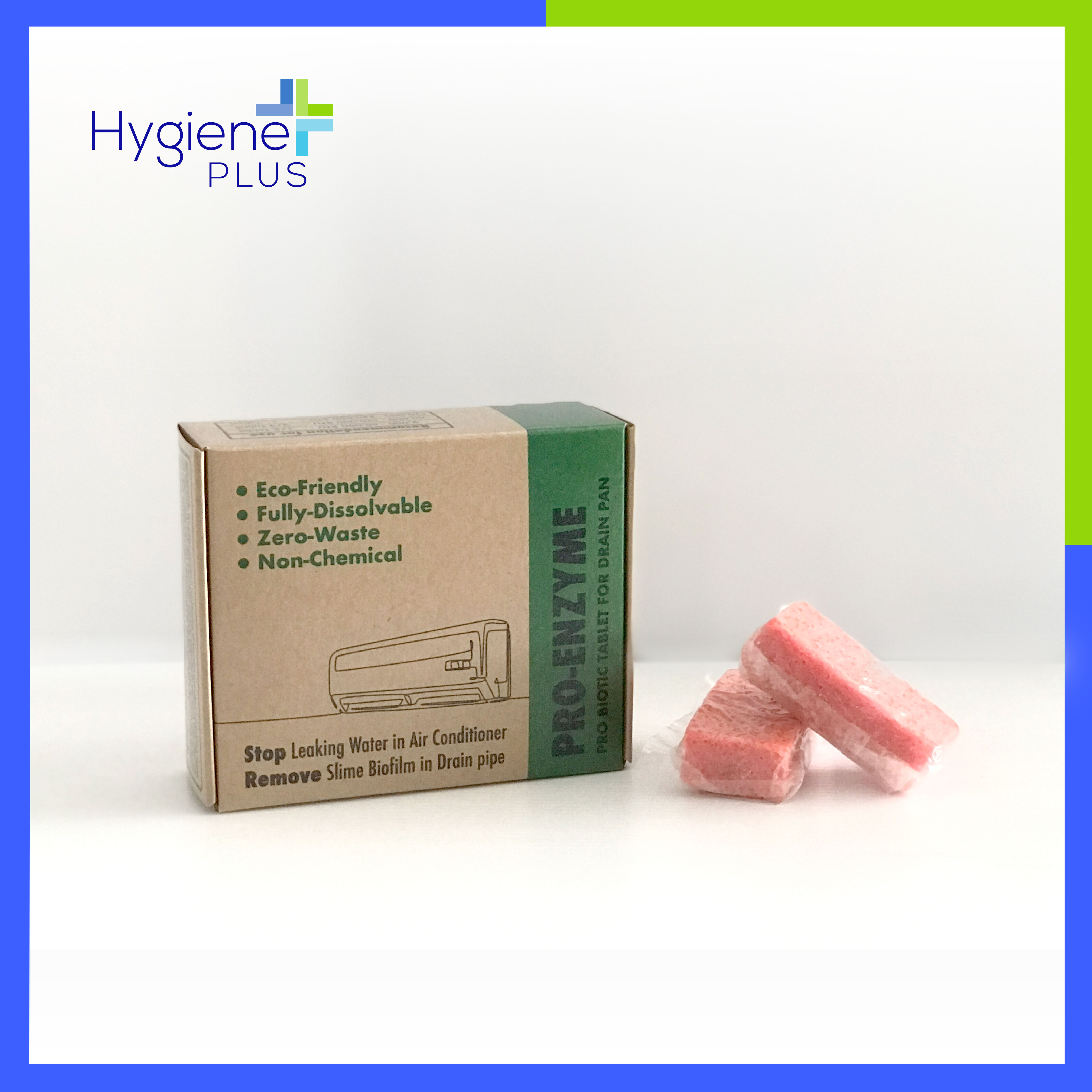 PRO-ENZYME ก้อนละลายเมือกวุ้นถาดรองน้ำแอร์ แก้ปัญหาน้ำหยด ท่อน้ำทิ้งอุด ...