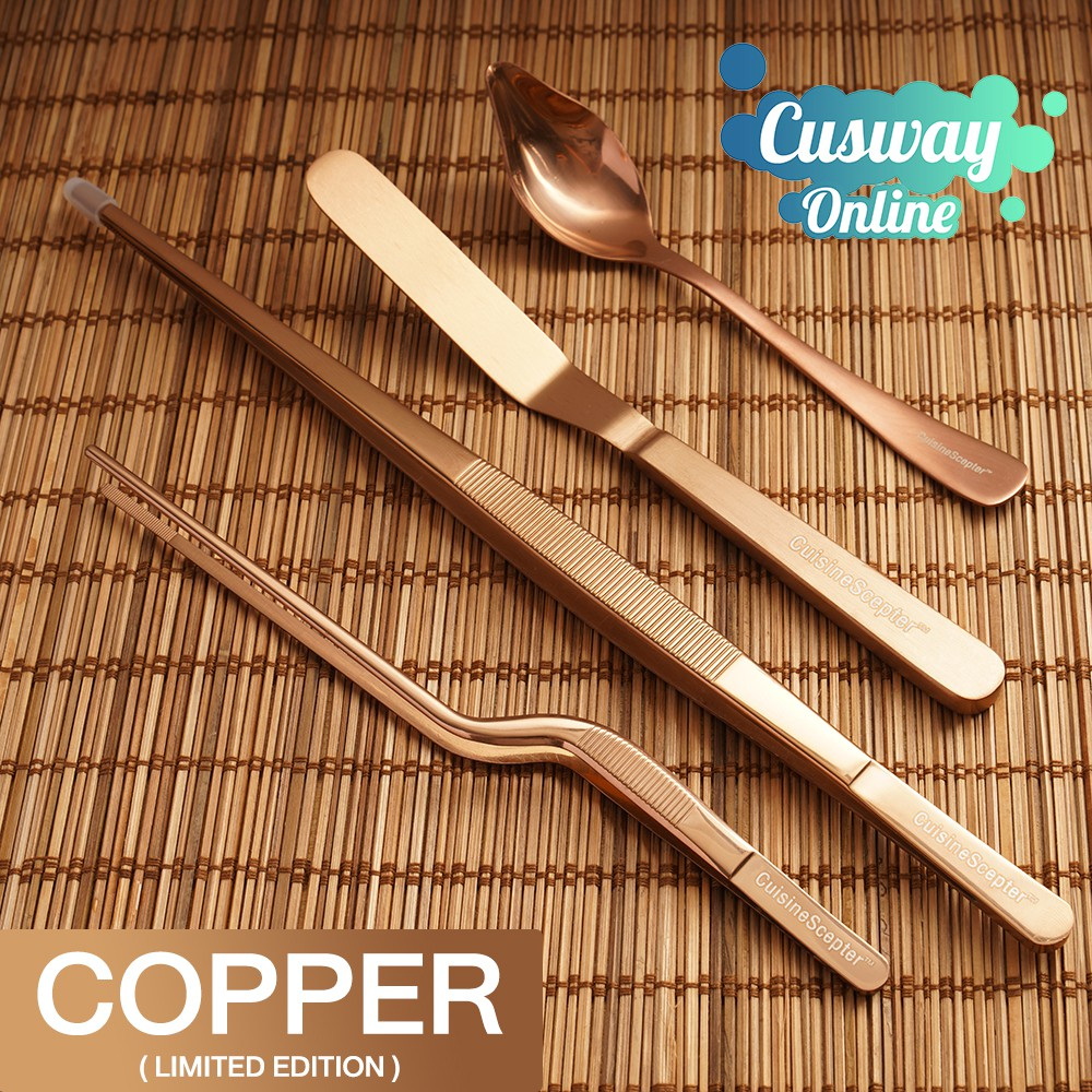 J006-TWZ+SPA-Copper Culinary Tweezer / Chef Tweezer / Penzer ที่คีบตก ...