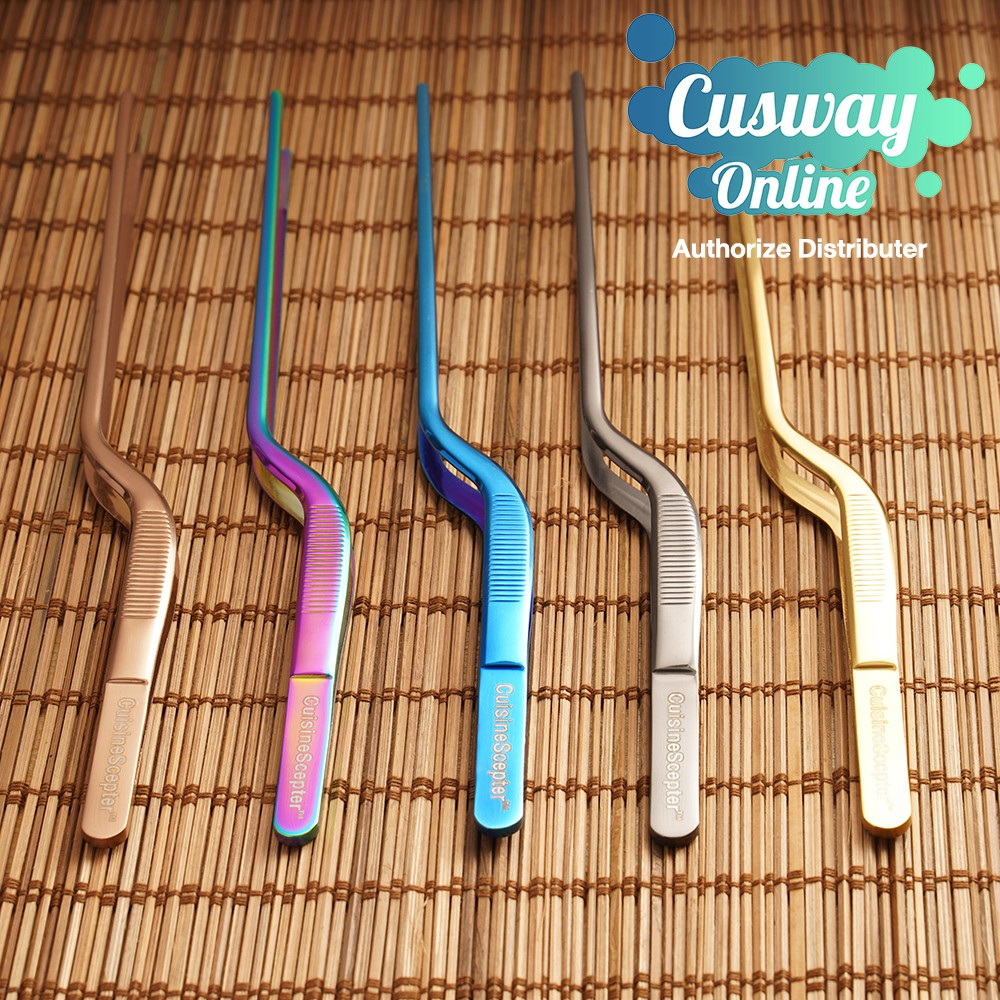 J006-TWZ+SPA-Copper Culinary Tweezer / Chef Tweezer / Penzer ที่คีบตก ...