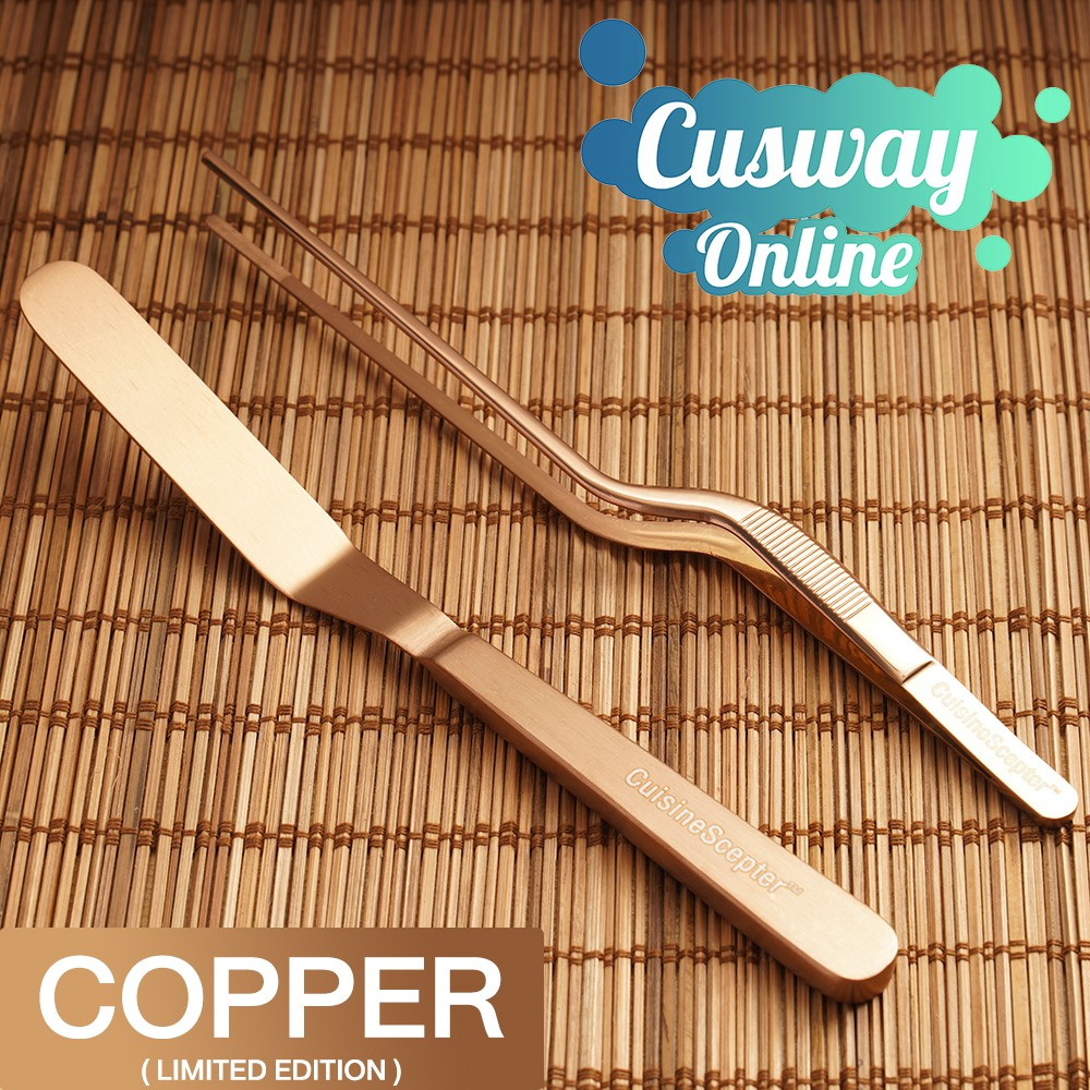J006-TWZ+SPA-Copper Culinary Tweezer / Chef Tweezer / Penzer ที่คีบตก ...