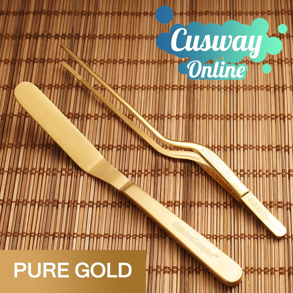 J006-TWZ+SPA-Copper Culinary Tweezer / Chef Tweezer / Penzer ที่คีบตก ...