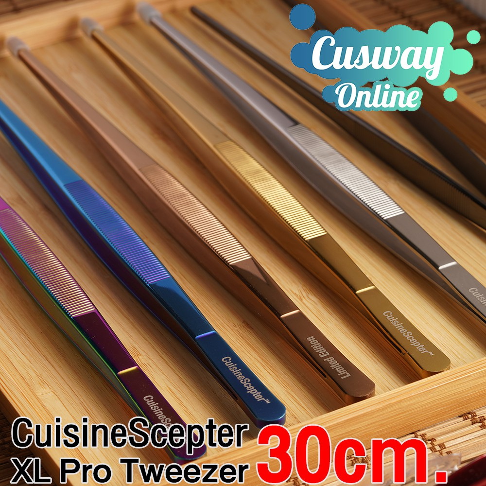 EN-J036-XLTWZ-Copper 30cm. XL-Culinary Tweezer / Chef Tweezer ที่คีบตก ...