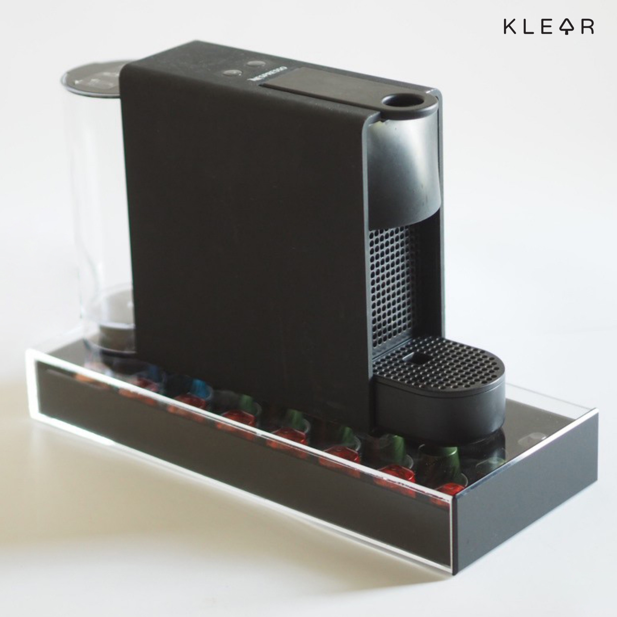 KlearObject กล่องเก็บแคปซูลกาแฟ 24 ชิ้น ขนาด 46.00cm x 16.00cm สีใส - ThaiPick