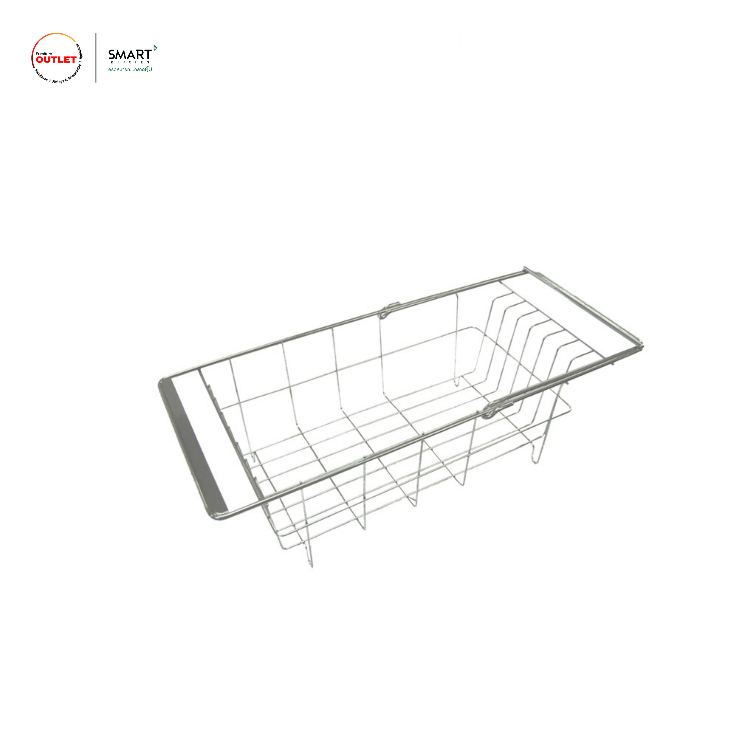 SMART ที่วางกับอ่างล้างจาน ยืดหดได้ สแตนเลส304 รุ่น Smart BKCC-415 ...