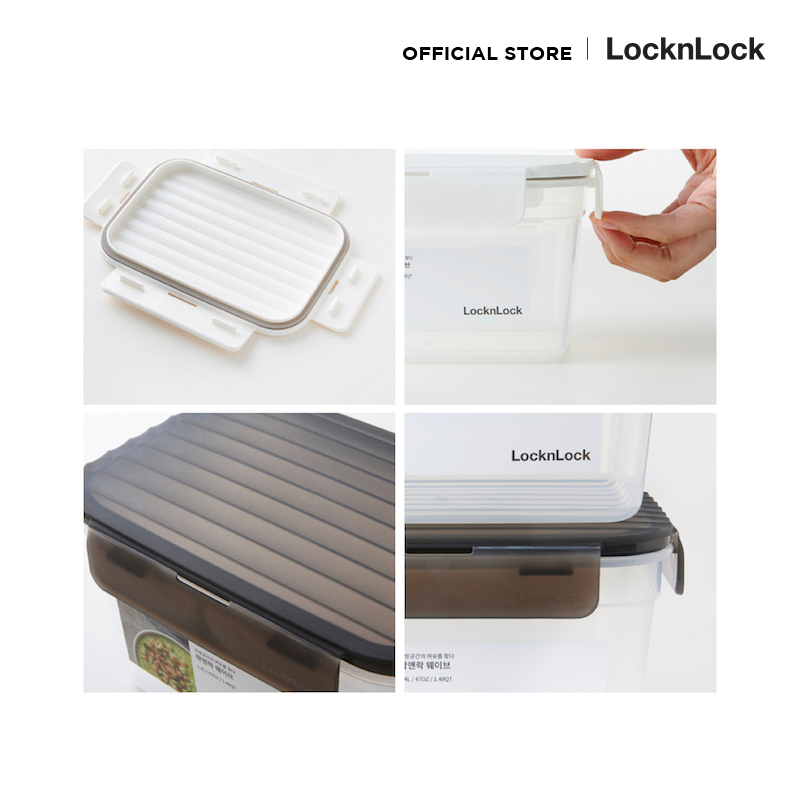 LocknLock กล่องถนอมอาหาร LocknLock WAVE ความจุ 670 ml. รุ่น LWC203 ...