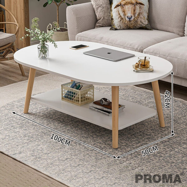 PROMA โต๊ะกาแฟ โต๊ะกลางโซฟา ขนาดเล็ก สไตล์มินิมอล Coffee Table Mini Small Balcony Small Table ...