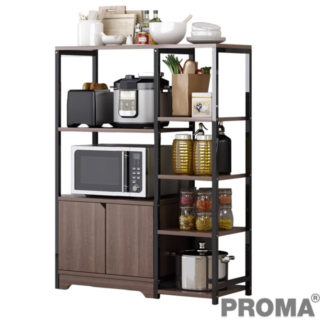 PROMA ชั้นวางในครัว ตู้เก็บอุปกรณ์ครัว พร้อมวางเตาไมโครเวฟ Kitchen Rack ...