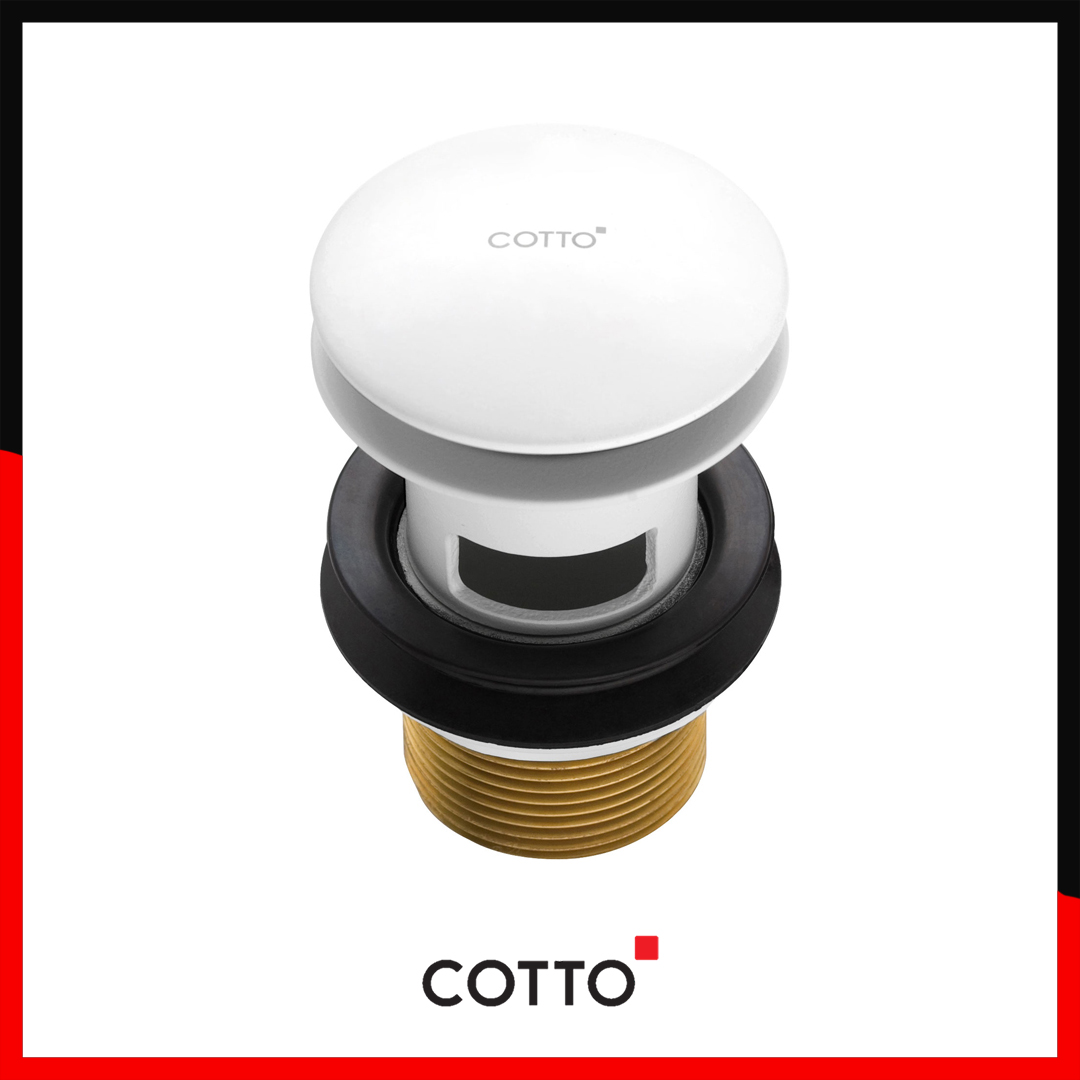 COTTO สะดืออ่างล้างหน้าแบบกด สีขาว รุ่น CT677 WHITE - บริษัท สยามชานิทา ...