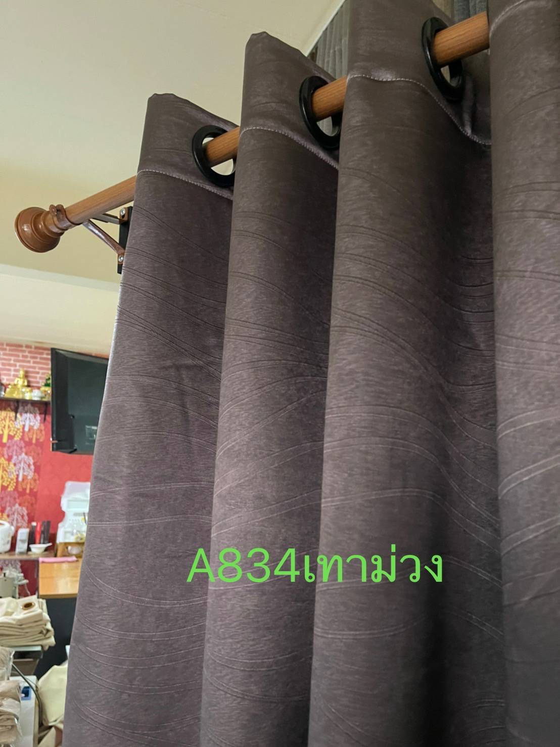 Home 888 ผ้าม่านหน้าต่าง ผ้าม่านสำเร็จรูป กัน Uv98 834 กว้าง 130 X สูง 150 Thaipick