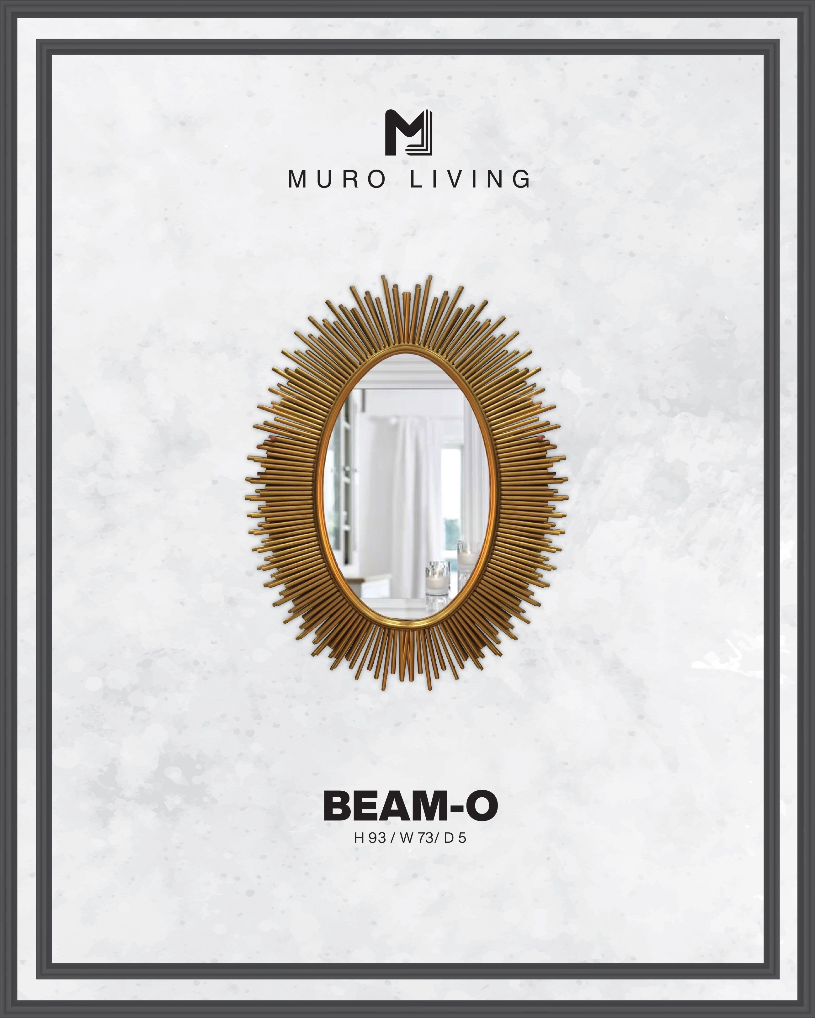 กระจกตกแต่งผนังดีไซน์ Muro Living รุ่น WILLA Square Mirror - บริษัท มู ...