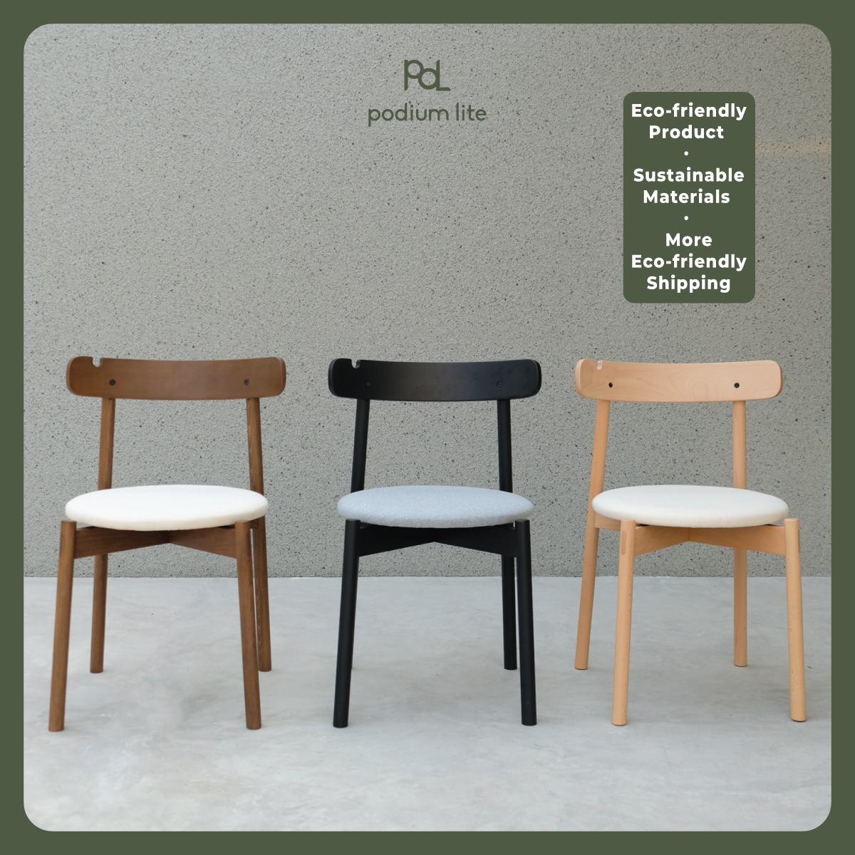 Podium lite | เก้าอี้ไม้จริง ถอดประกอบได้ รุ่น Plus Chair Pure Natural ...
