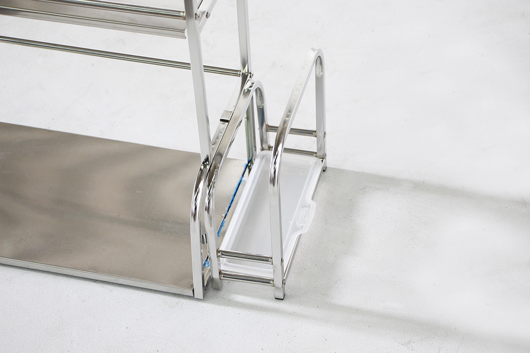 JBUYNOW Rack ชั้นวางของสแตนเลสในห้องครัว WWB001-3A 3 ชั้น 22x50x60cm ...