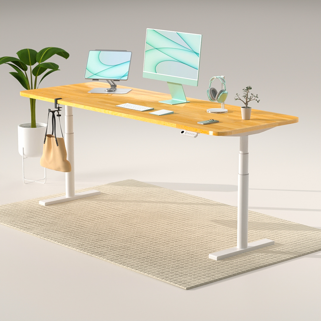 Liv Desk Pro : Cylinder Design โต๊ะปรับระดับไฟฟ้า รุ่นใหม่ ไม้แท้ สี ...