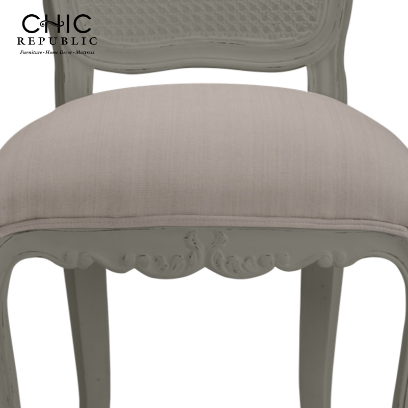 CHIC REPUBLIC ISABEL เก้าอี้รับประทานอาหาร เทา/ครีม - บริษัท ชิค รีพับบลิค จำกัด (มหาชน) - ThaiPick