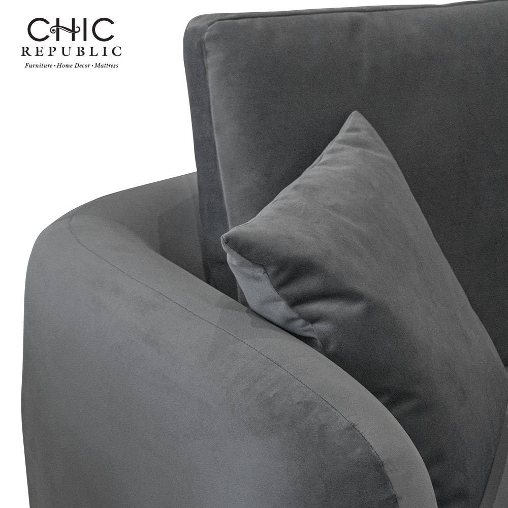 CHIC REPUBLIC โซฟา 2 ที่นั่ง รุ่น DIEGO/2 160 cm fabric เทา - บริษัท ...