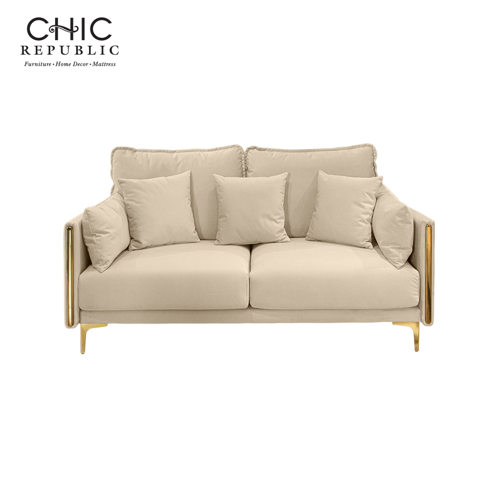 CHIC REPUBLIC โซฟา 2 ที่นั่ง รุ่น AJEX/2 170 cm fabric เบจ - บริษัท ชิค ...