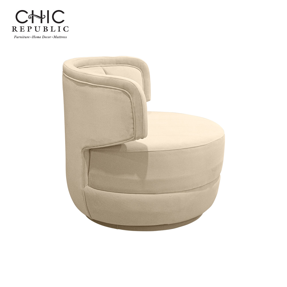 CHIC REPUBLIC โซฟา 1 ที่นั่งแบบหมุนได้ รุ่น CUDDLE/1 88 cm fabric เบจ ...