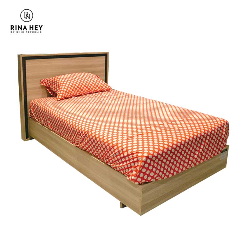 RINA HEY เตียง 3.5 ฟุต รุ่น THE LINE/105 - สี ธรรมชาติ/เทา - บริษัท ชิค ...