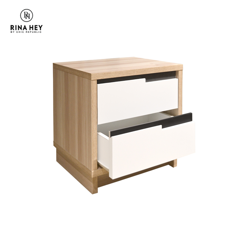 RINA HEY ตู้ข้างเตียง รุ่น BARREL ขนาด W50XD40XH48 CM สีธรรมชาติ ...
