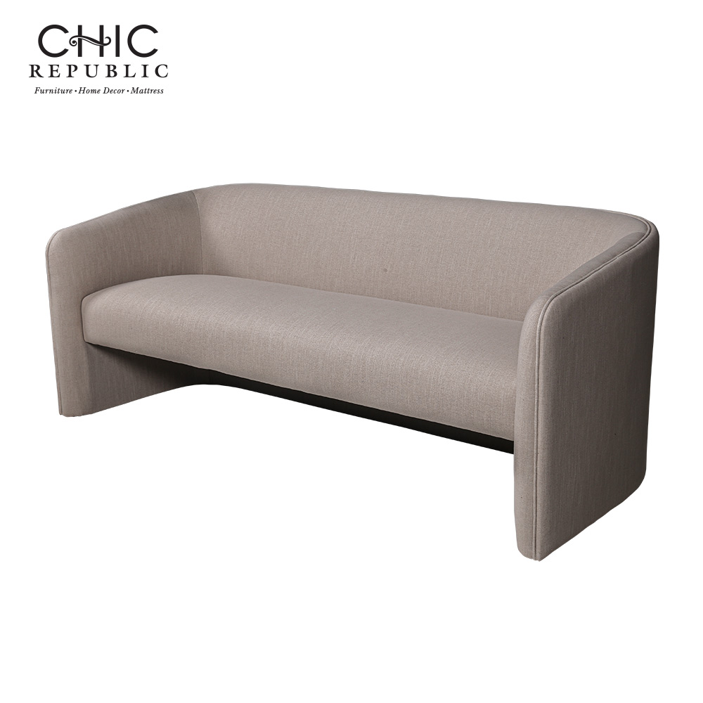 Chic Republic โซฟา 3 ทีนั่ง รุ่น MONI3 192 cm fabric น้ำตาลอ่อน ...