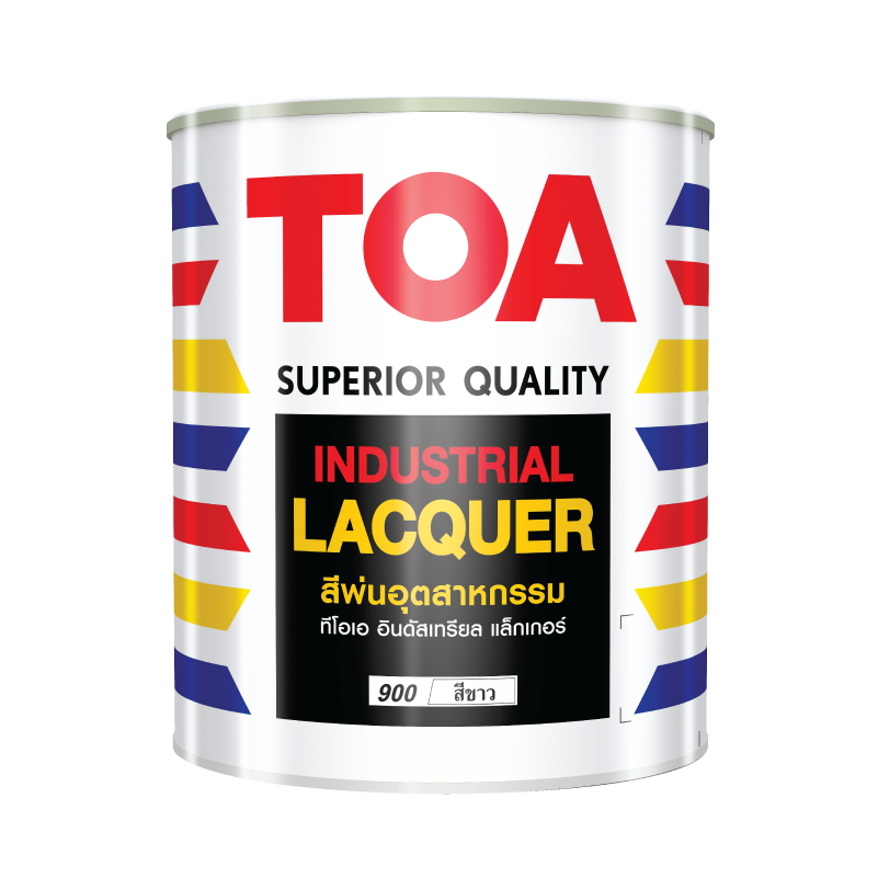 TOA สีพ่นอุตสาหกรรม กึ่งเงา #8466/8299/สีดำ และทินเนอร์ ขนาด 1 ลิตร และ ...