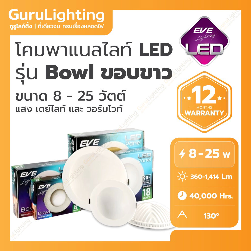 Eve Lighting โคมไฮเบย์แอลอีดี LED Highbay DOB UFO Super Plus ขนาด 200 วัตต์ - ThaiPick