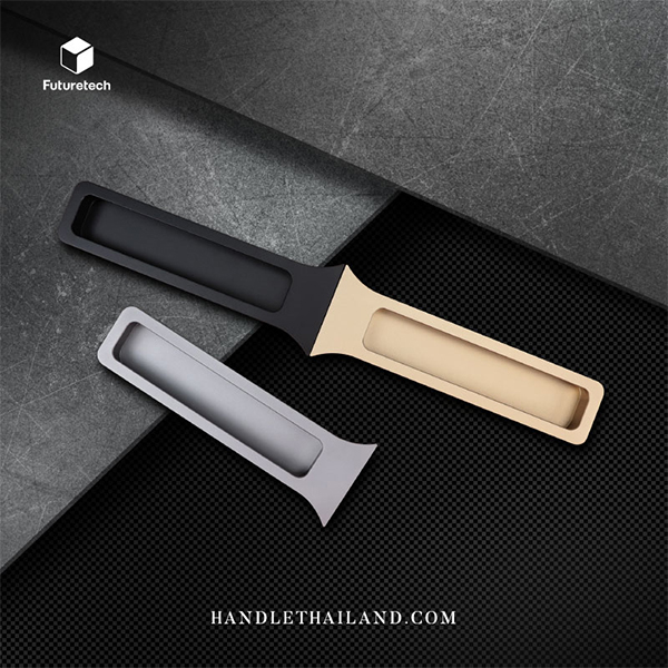 Futuretech มือจับฝัง อลูมิเนียม 128mm. (3สี) | 1F056 เทาด้าน 128mm. - ThaiPick