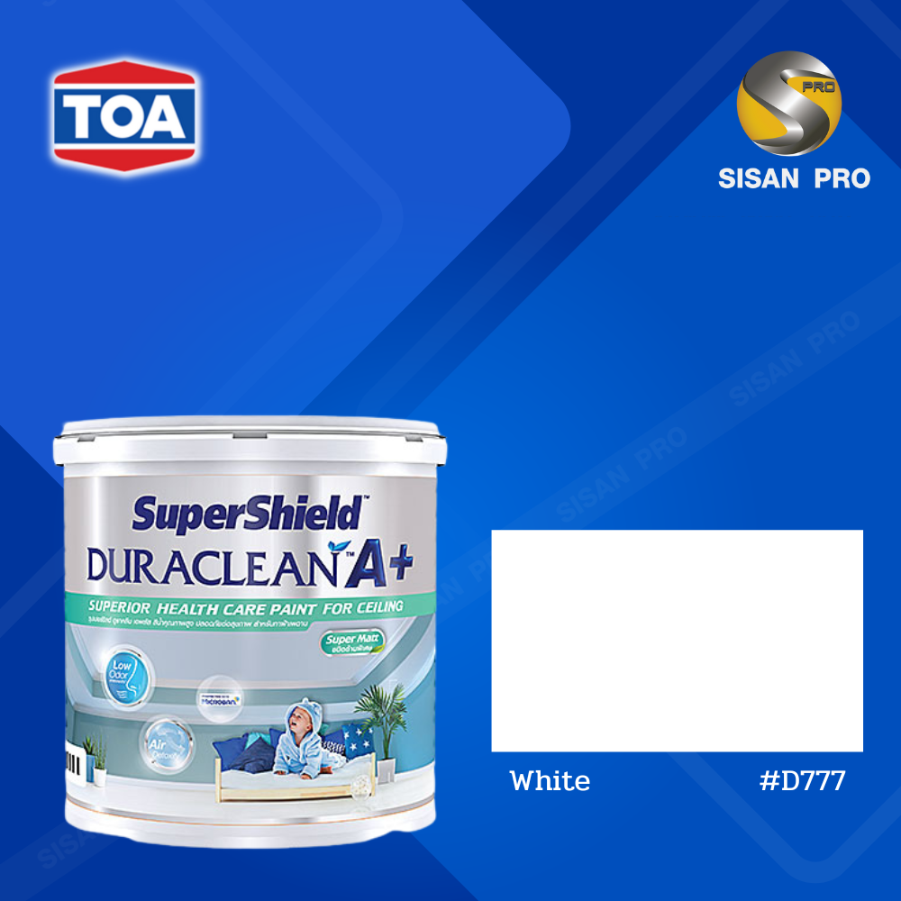 TOA สีน้ำ สีสั่งผลิต ซุปเปอร์ชิลด์ ดูราคลีน เอ พลัส 8260 ขนาด 9.46 L ...