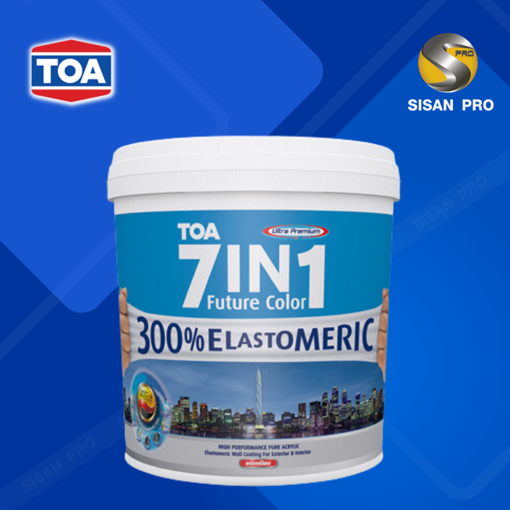 ทีโอเอ 7 IN 1 สีน้ำภายนอกชนิดกึ่งเงา # V100 15 ลิตร - บริษัท สีสัน ...