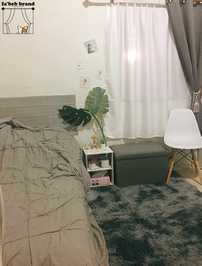 fabeb ผ้าม่านโปร่ง Minimal สีขาว กรองแสง สไตล์มินิมอล ติดตั้งง่าย ไม่ ...